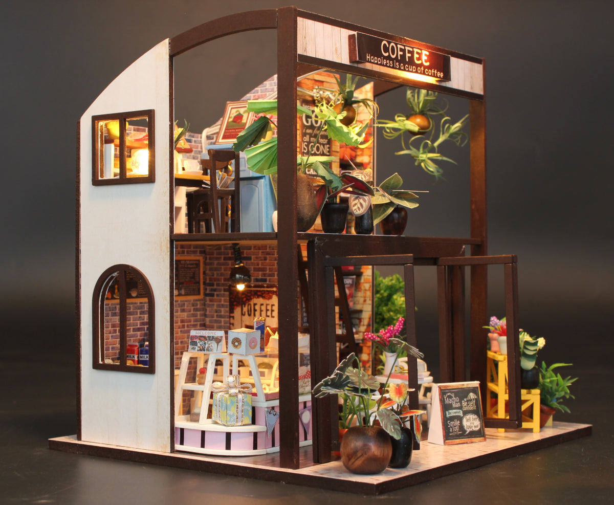 Miniature DIY Coffee House Set – Lil' Haven